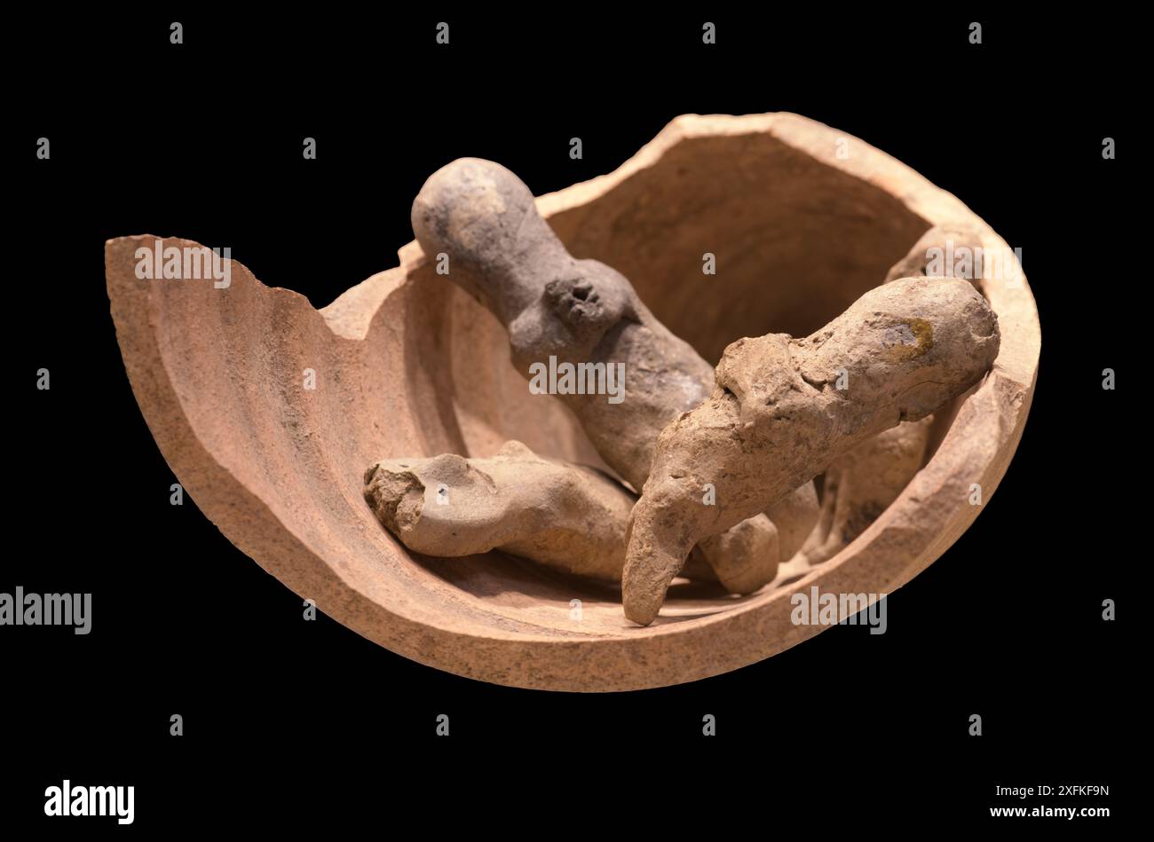 Ancient Roman magic humans figurine. Dacia. Isolated Stock Photo - Alamy