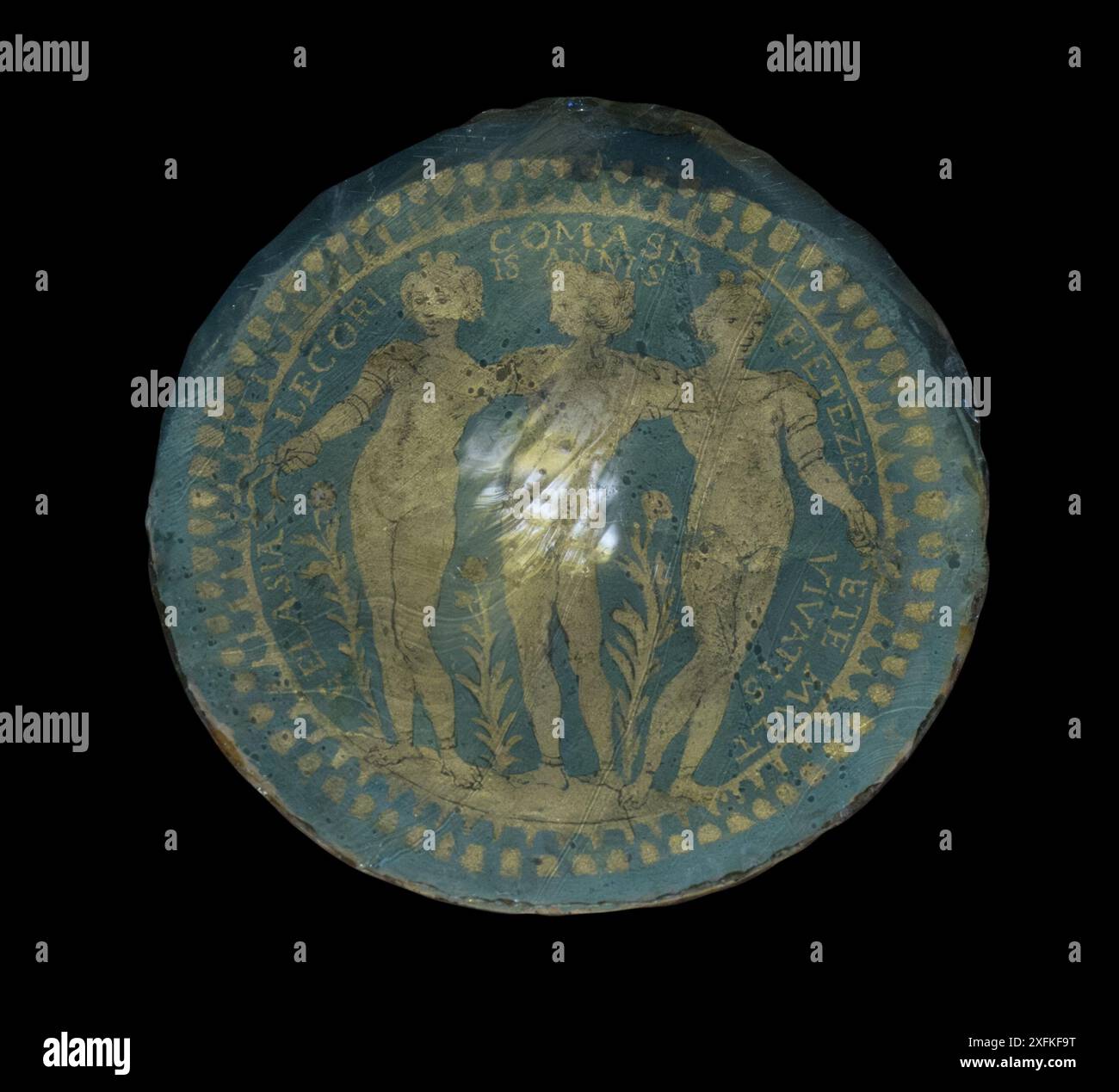 Ancient Roman portrait. Gold glass or the technique of sandwich gold ...