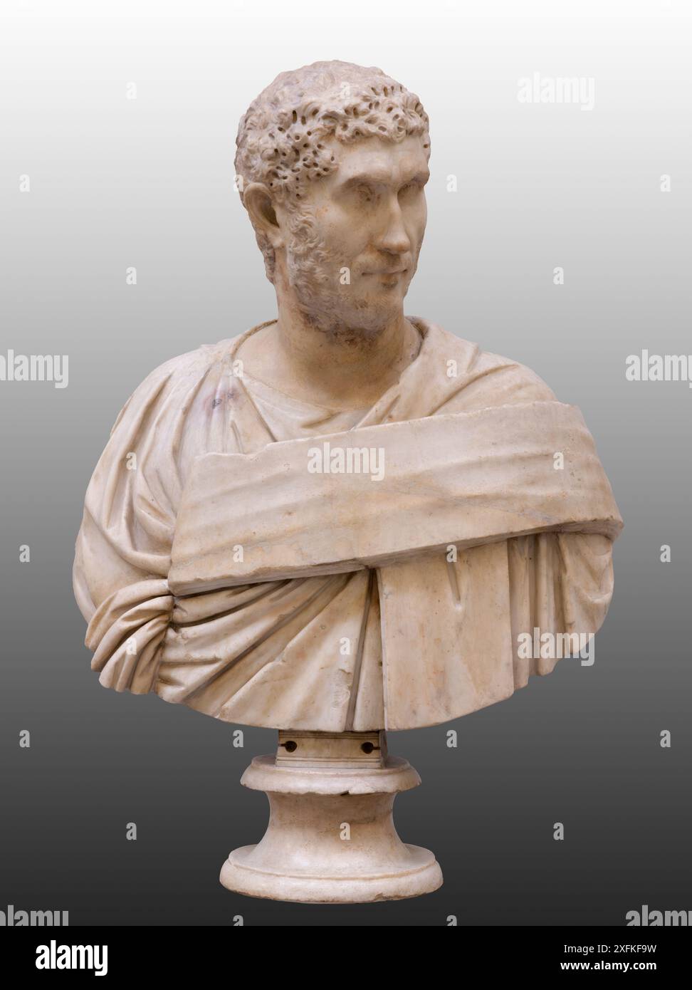 Bust with accounting toga with irrelevant portrait, late 2nd - 3rd ...