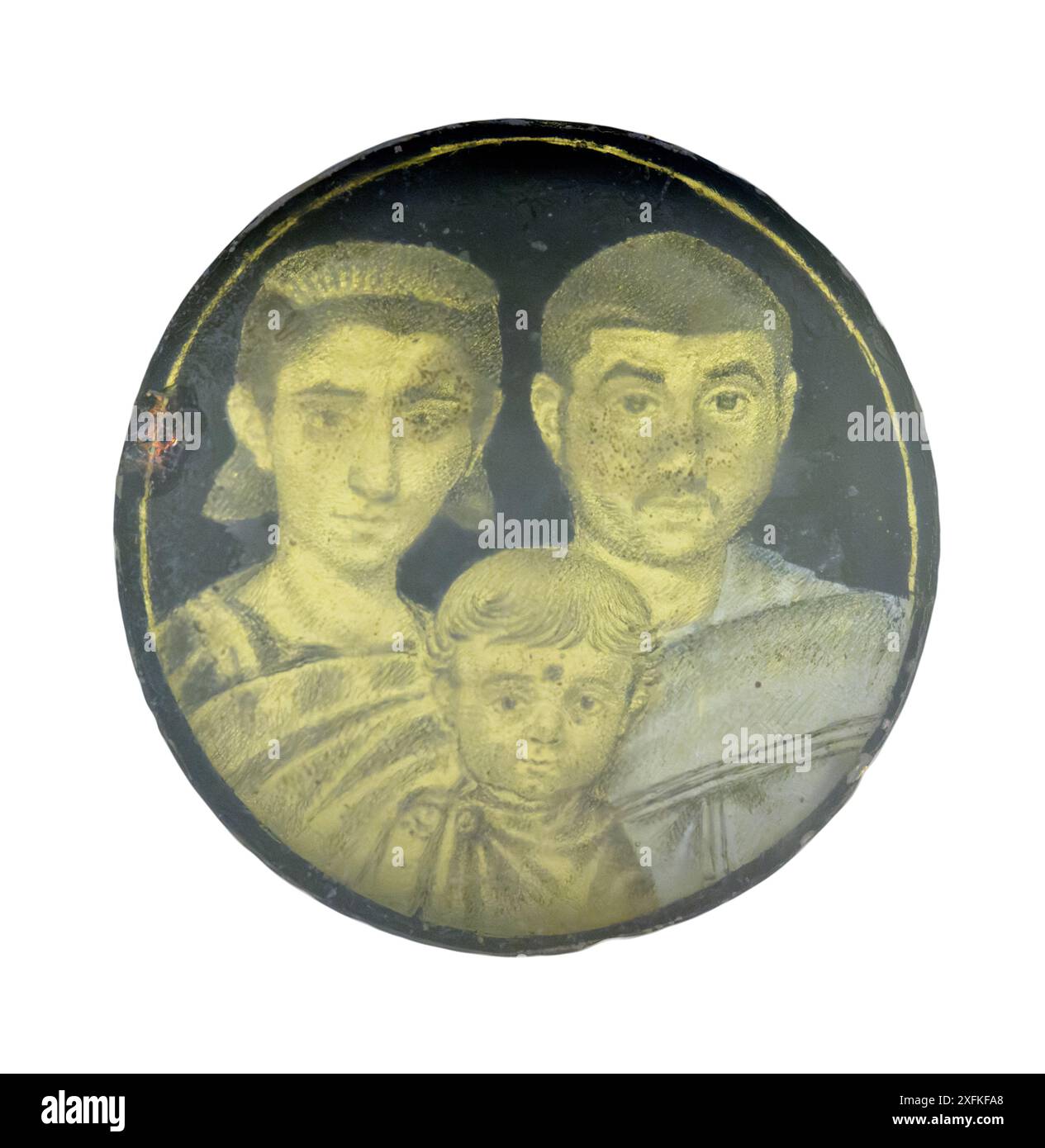 Ancient Roman portrait. Gold glass or the technique of sandwich gold ...