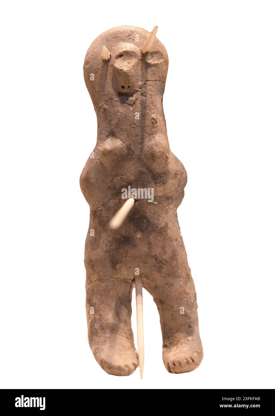 Ancient Roman magic human figurine. Dacia. Isolated Stock Photo - Alamy