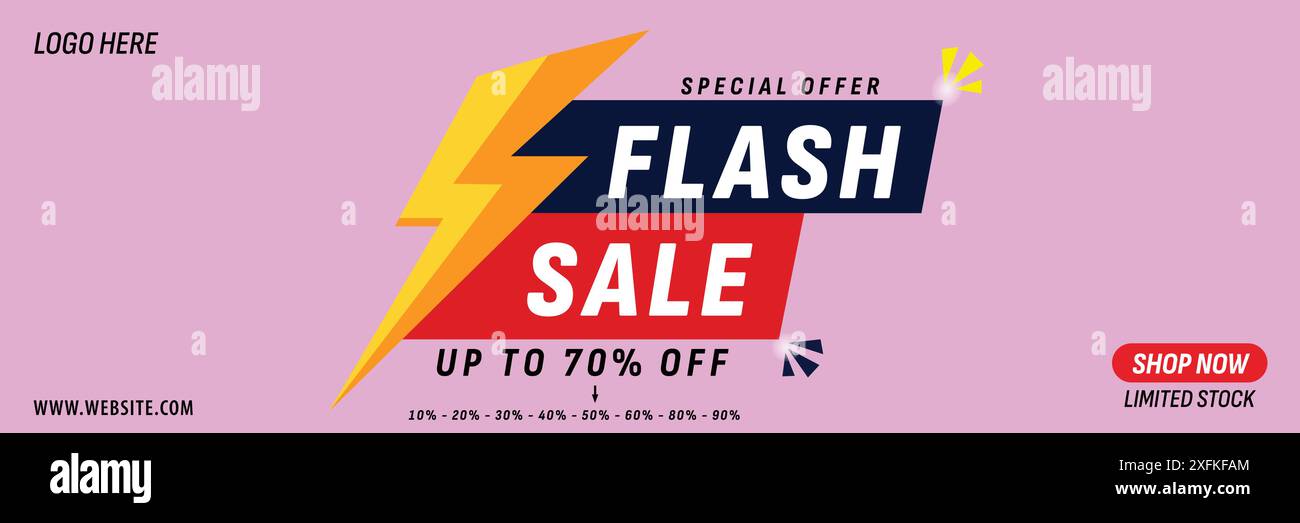 Flash advertising Stock Vector Images - Alamy