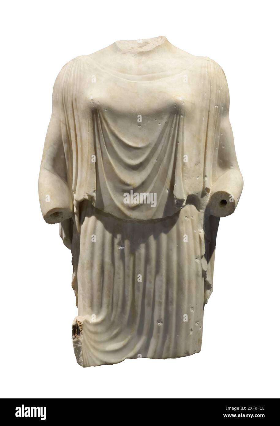 The statue of a female figure wearing a peplos, Peplophoros. Rome Stock ...