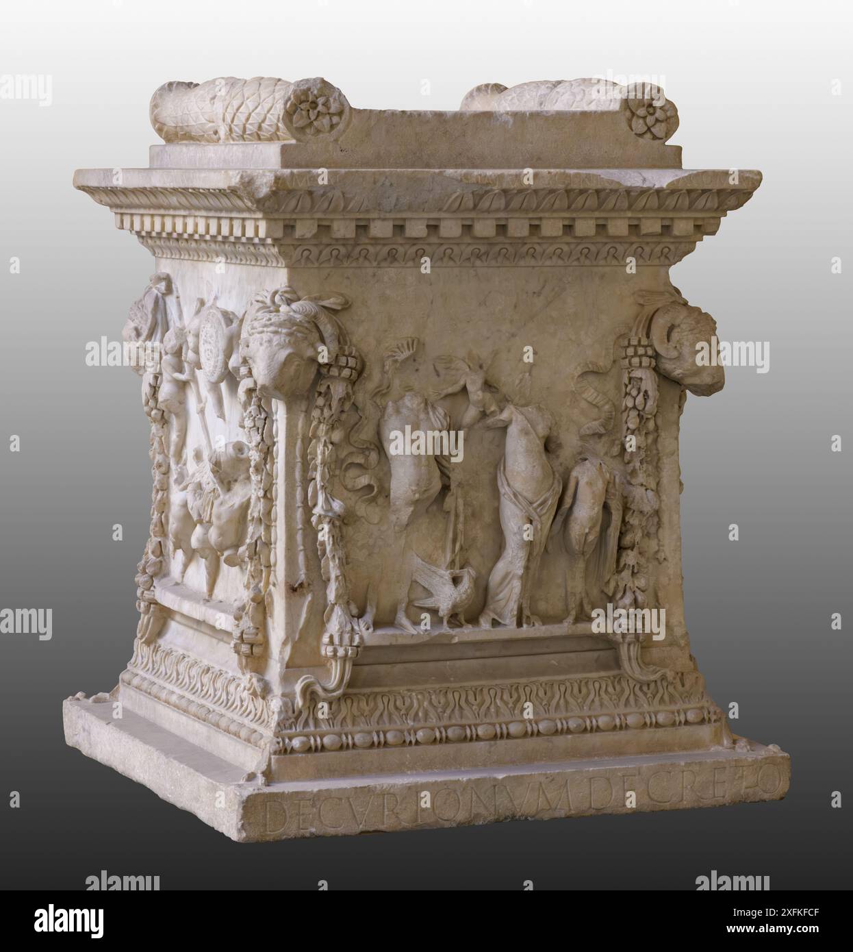 Lupercal: Romulus and Remus fed by the she-wolf, Lupa, surrounded by ...