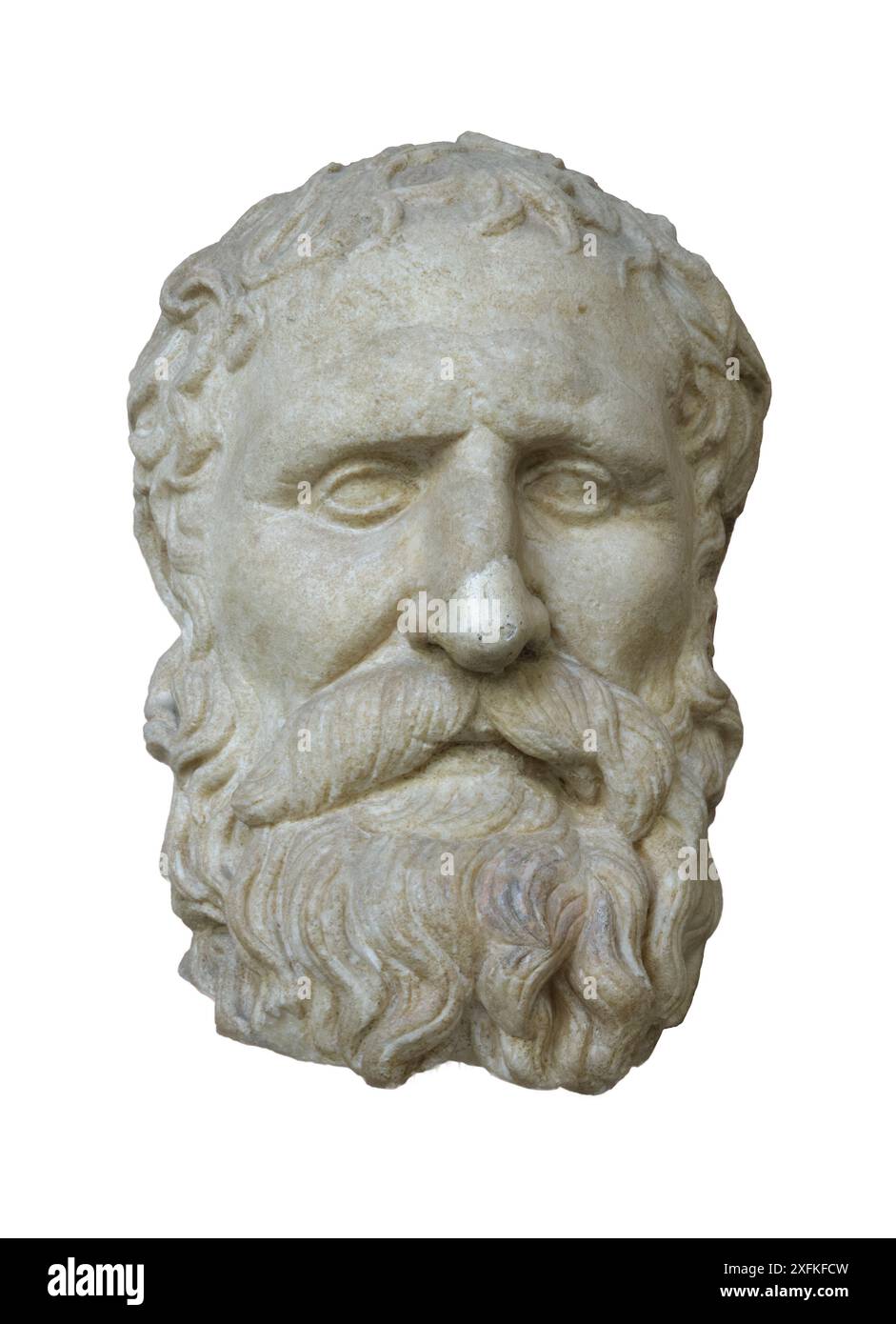 Head of Bearded man (probably Greek philosopher Diogenes the Cynic ...