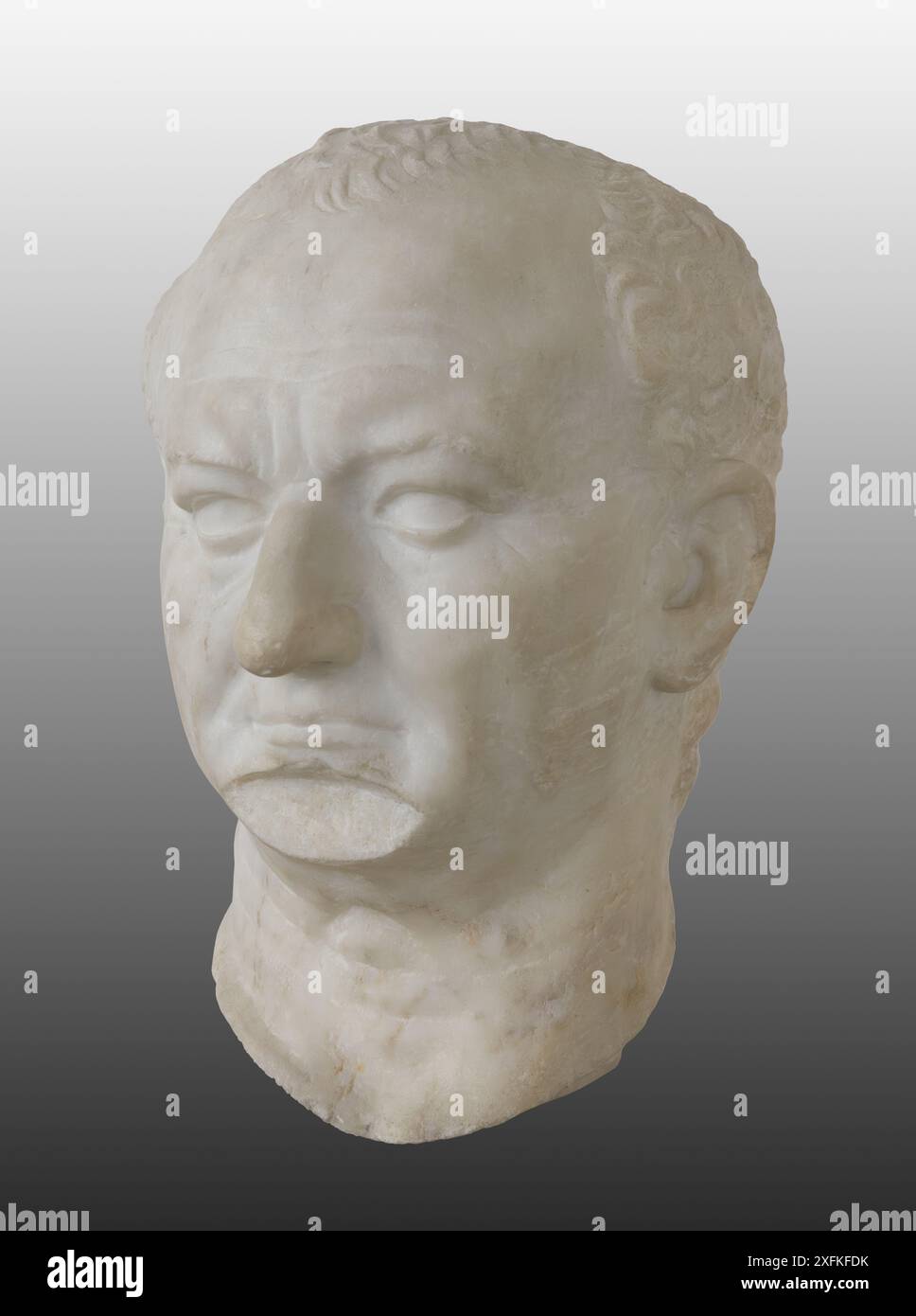 Head of Roman emperor Vespasian (Vespasianus). Rome Stock Photo - Alamy