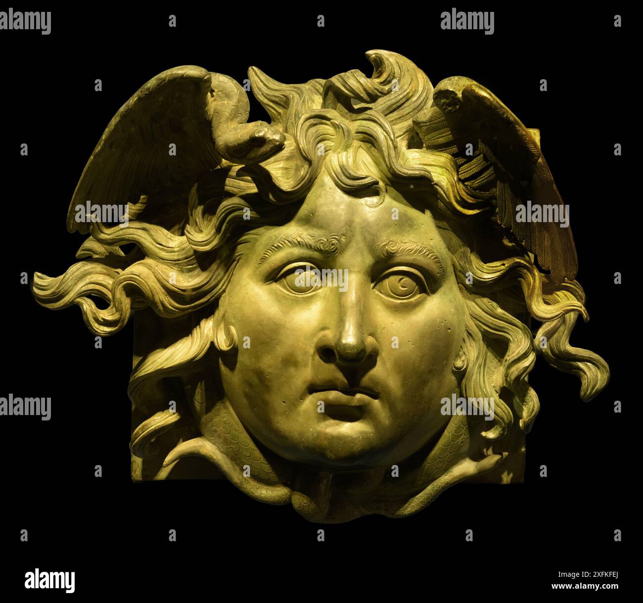 Head of Medusa, bronze fitting of the Nemi Ships built by Caligula ...