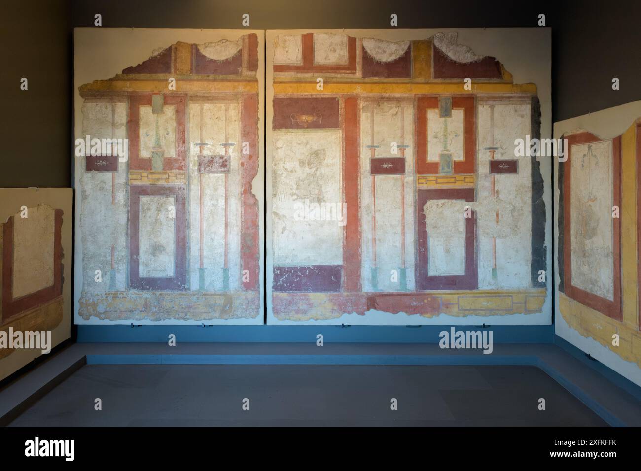 Fresco from cubiculum (bedroom) of the Villa Farnesina, 1st cent. BC ...