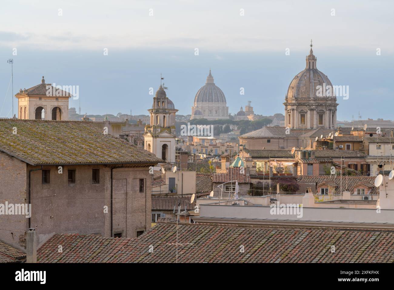 A view of Rome and the Vatican from Capitoline Hill. Rome, Italy Stock ...