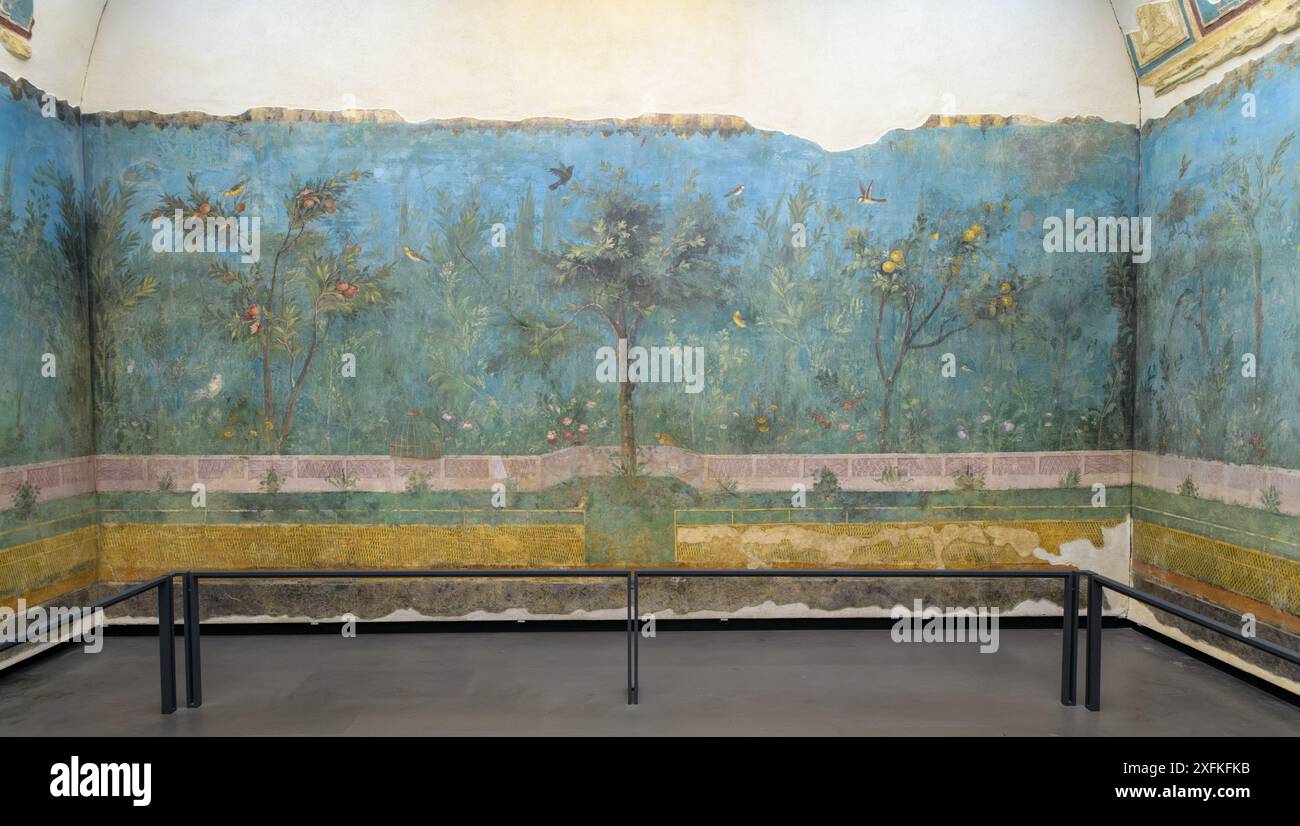 Villa of Livia - Garden Room Fresco. Rome, Italy Stock Photo - Alamy
