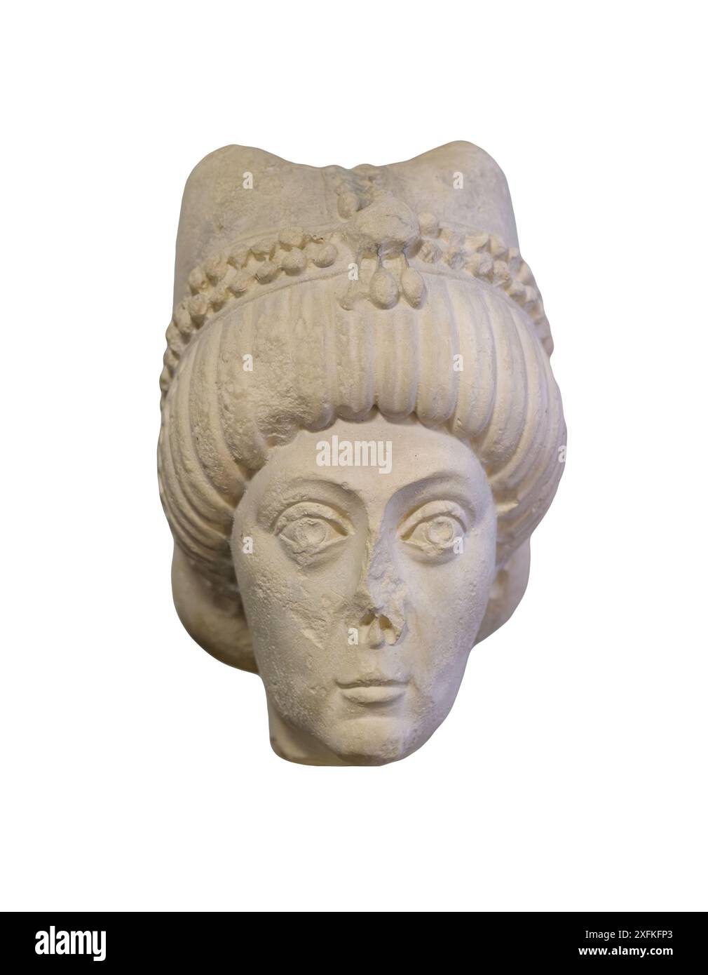Marble head of Byzantine empress Theodora (wife of Justinian I) Mid ...