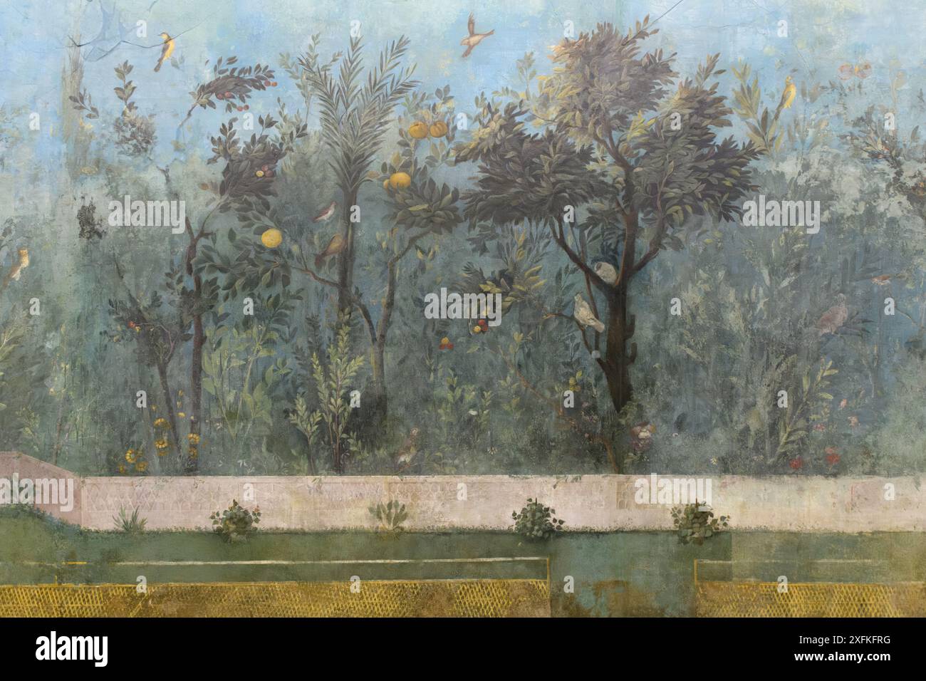 Villa of Livia - Garden Room Fresco. Rome, Italy Stock Photo - Alamy