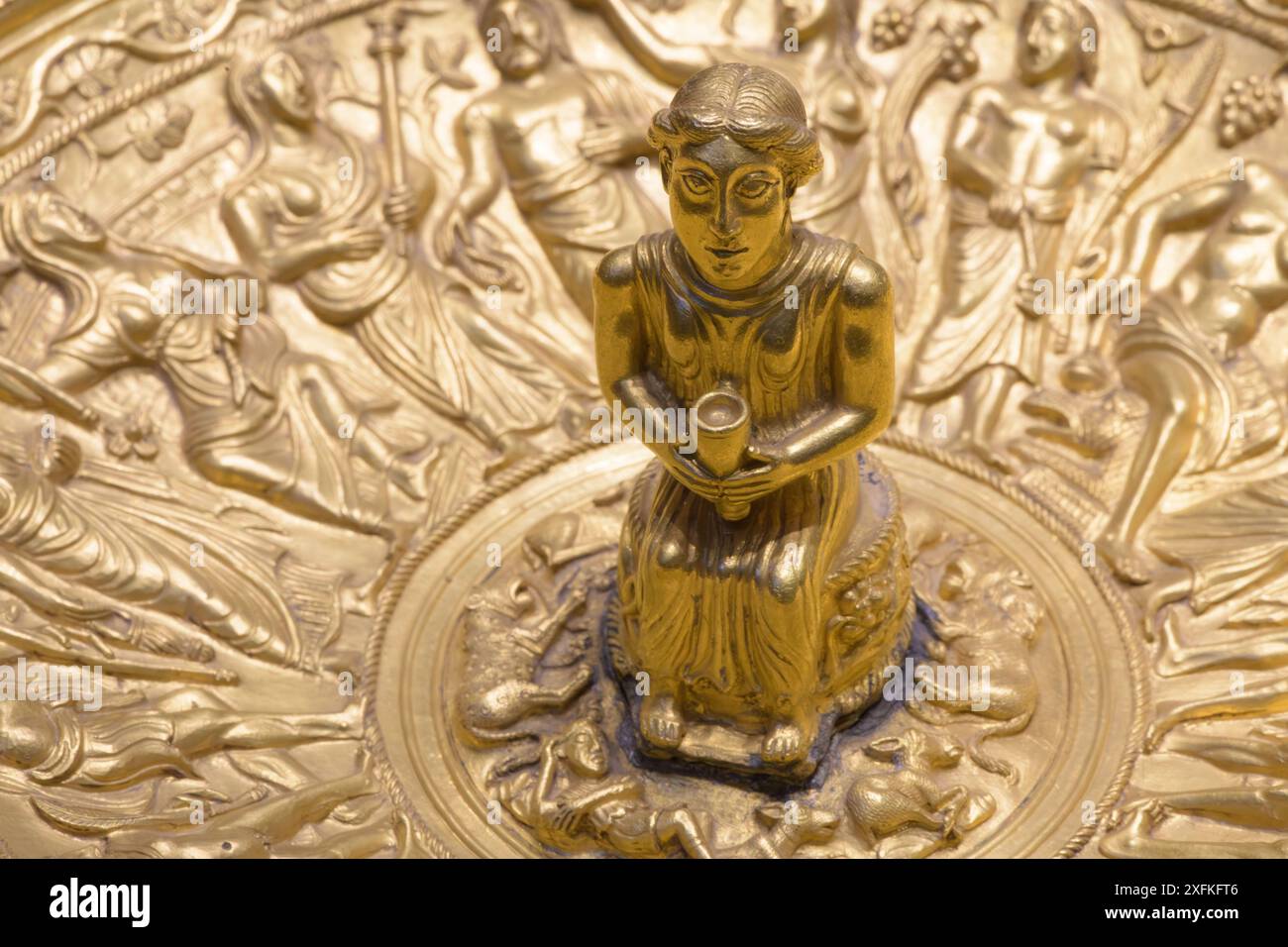 Patera from the Pietroasele hoard. Migration period art Stock Photo - Alamy