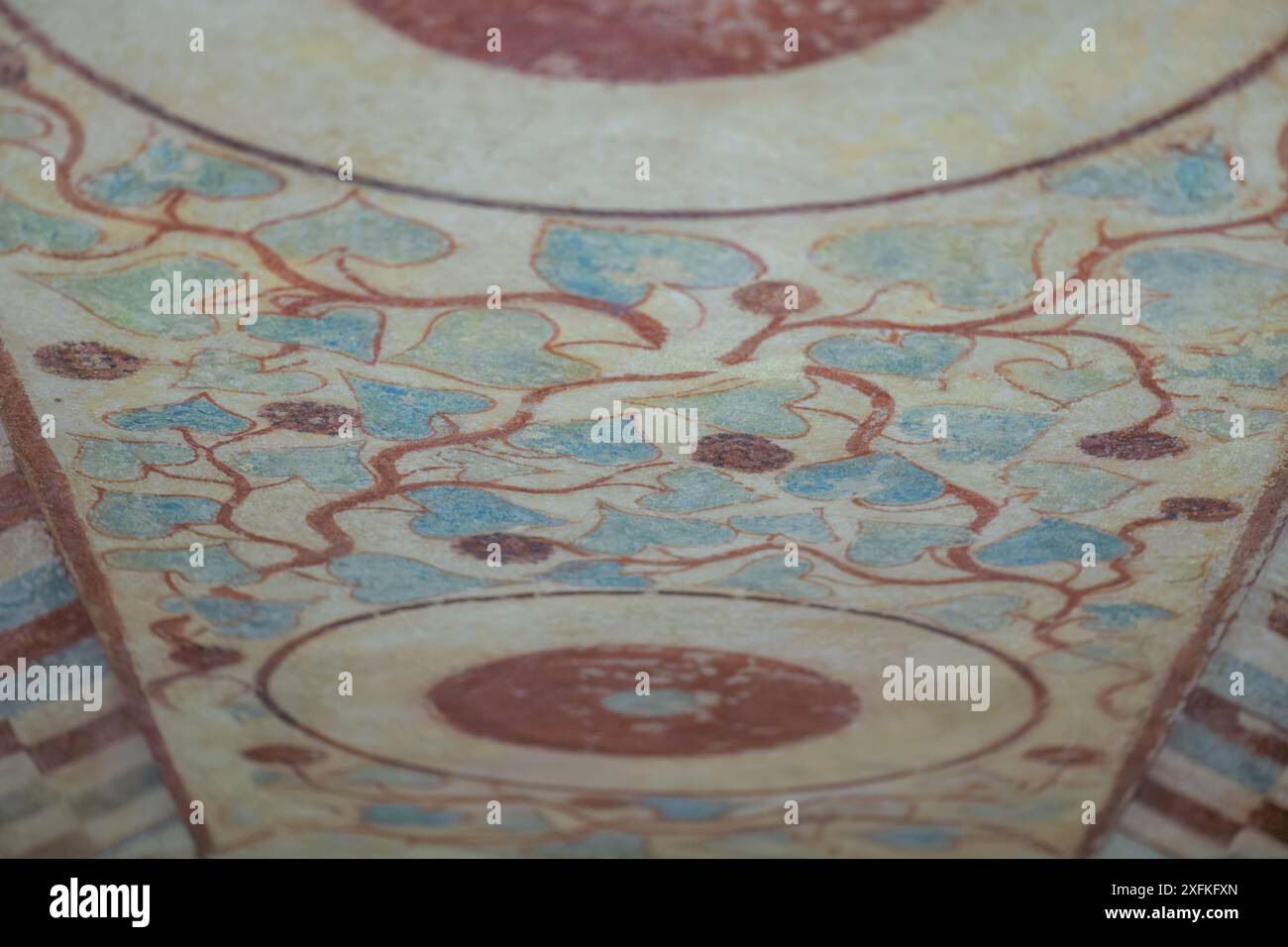 Wall painting in the tomb of the funerary bed in Tarquinia - funerary ...