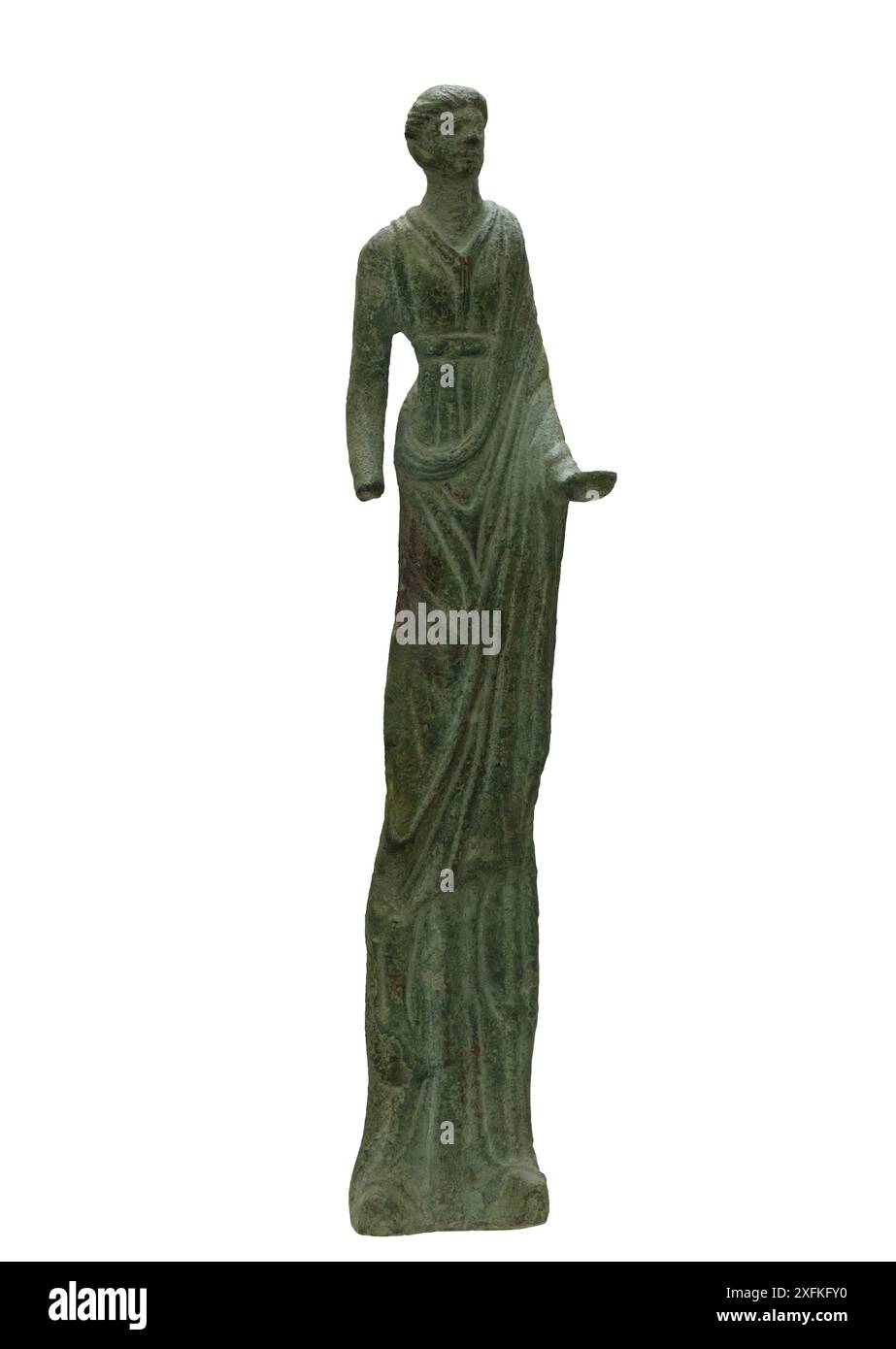Etruscan Offering figure, bronze sculpture, 3rd century BC Stock Photo ...