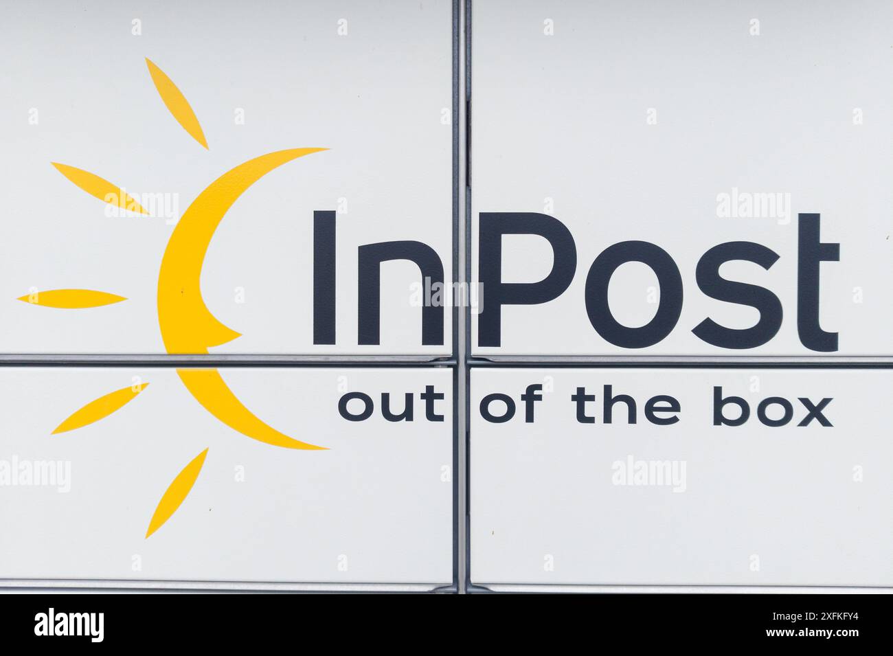 Leszno, Poland 04 July 2024: InPost Logo on Locker with Slogan Stock ...