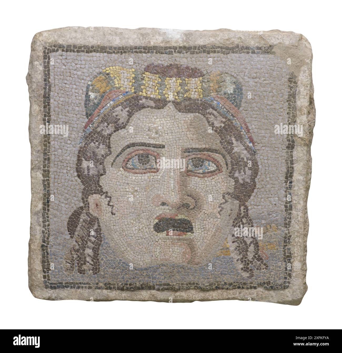 Mosaic floor tile ancient rome Cut Out Stock Images & Pictures - Alamy