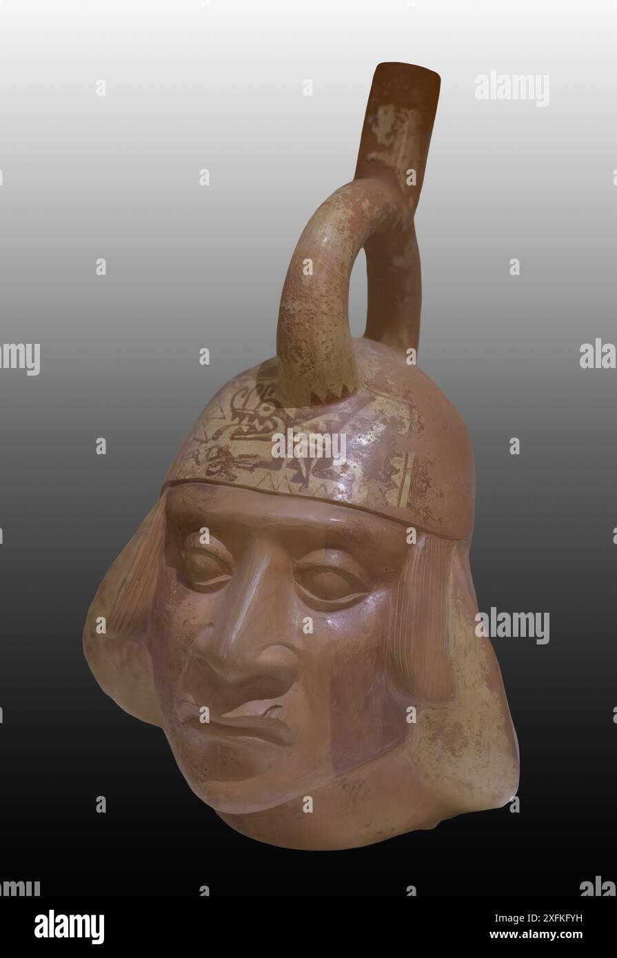 Portrait Vessel of a Ruler of the Moche culture 200 BC-200 AD intact ...