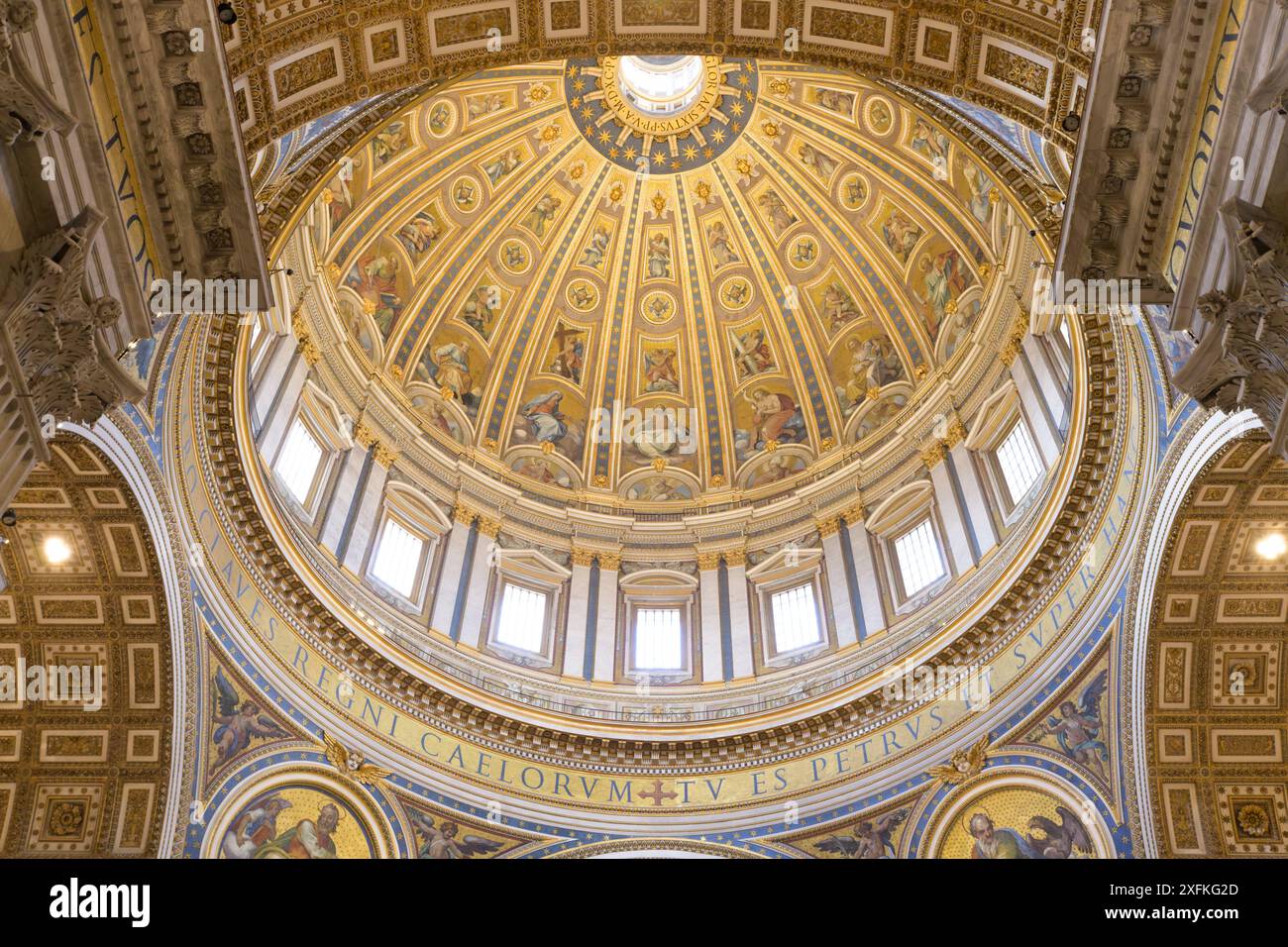 The dome in St. Peter's Basilica. Rome, Italy Stock Photo - Alamy