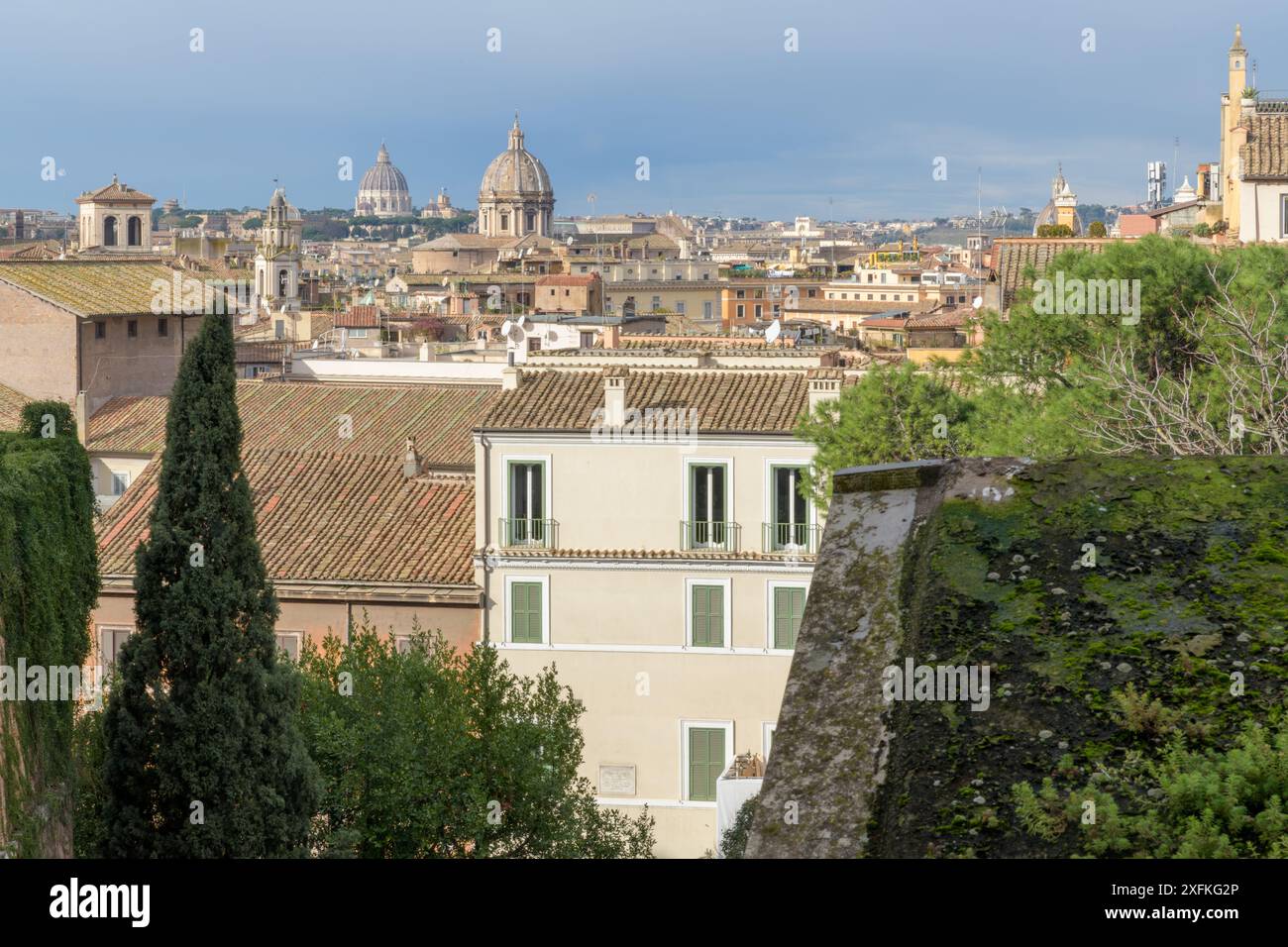 A view of Rome and the Vatican from Capitoline Hill. Rome, Italy Stock ...