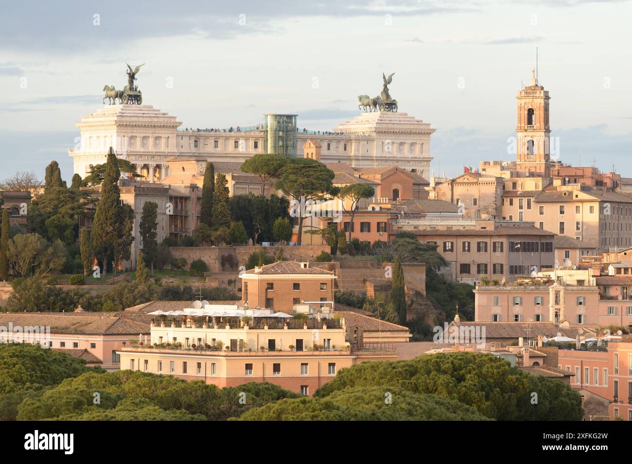 The Capitolium or Capitoline Hill. View from the Orange Trees Garden ...