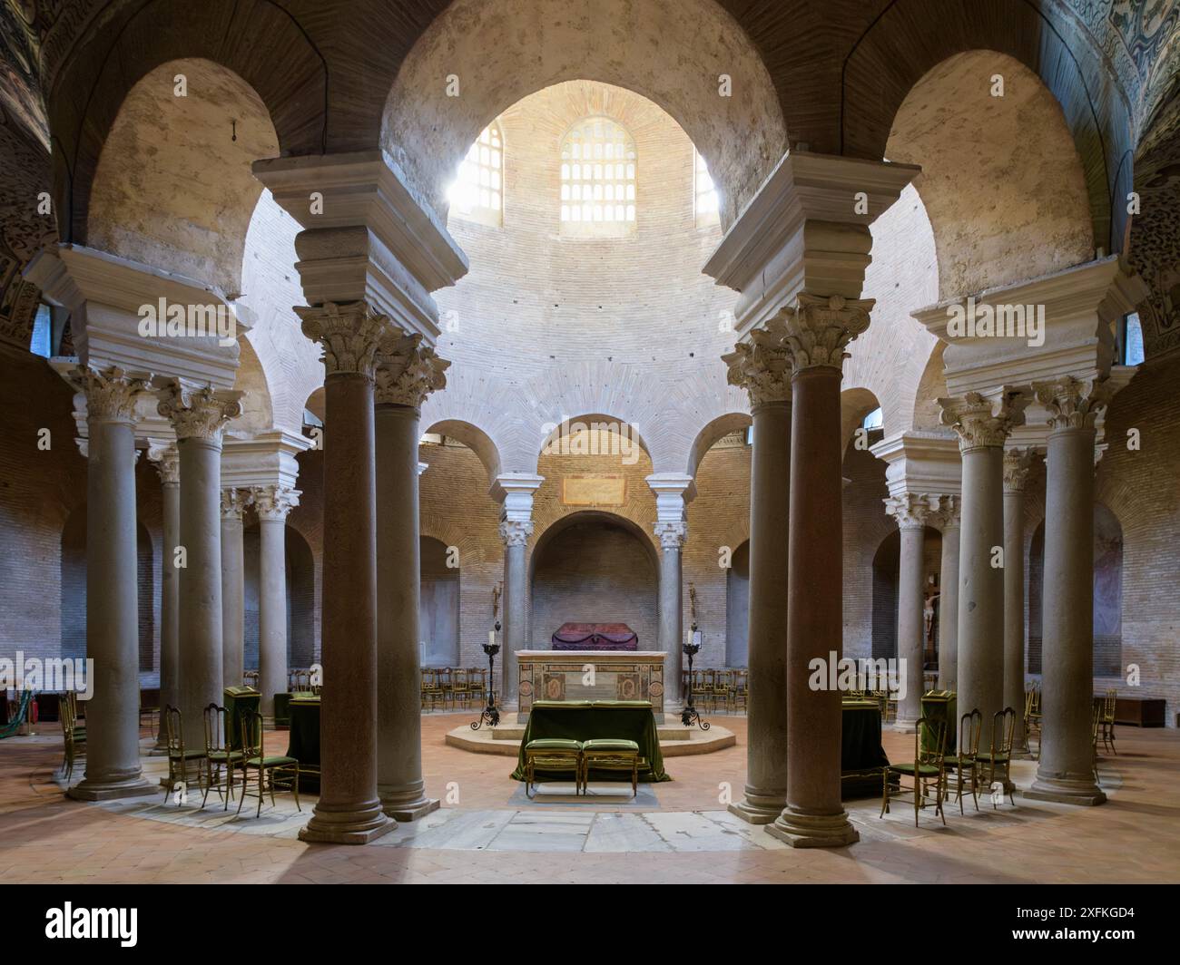 Interior of mausoleum of Santa Costanza. Rome, Italy Stock Photo - Alamy