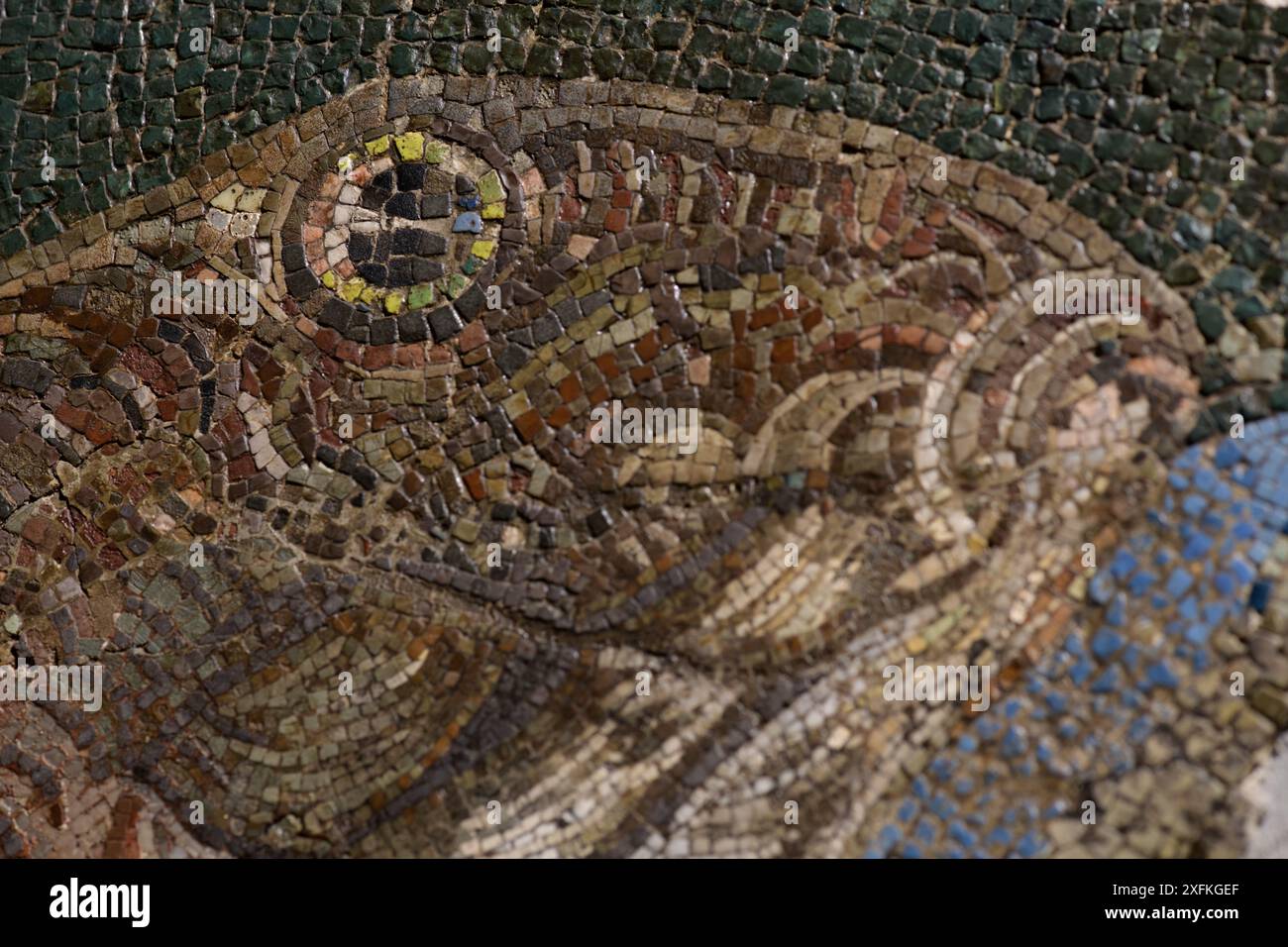 Ancient roman mosaic with maritime scenes, from the Via Panisperna in ...