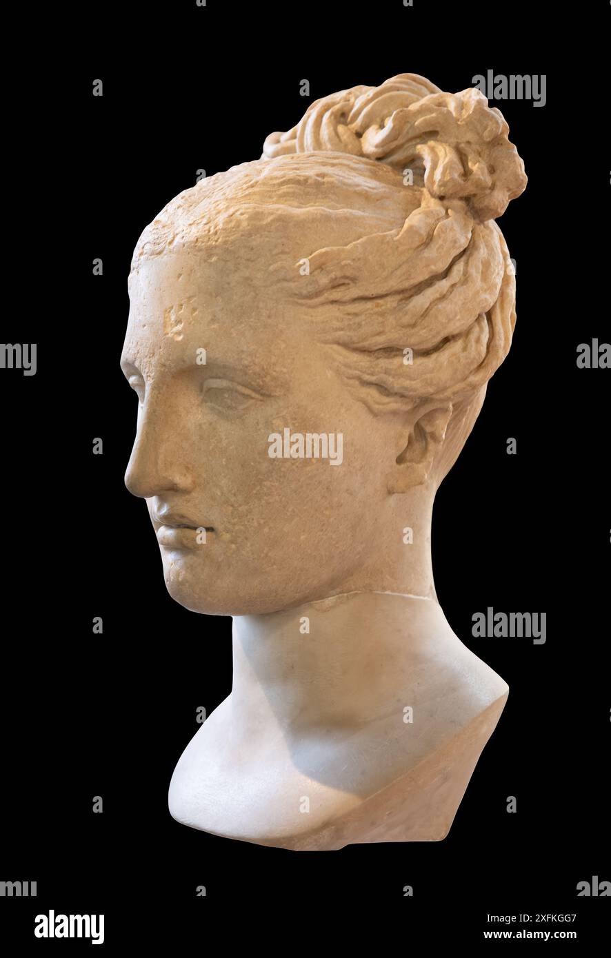 Head of Hellenistic Aphrodite, isolated Stock Photo - Alamy