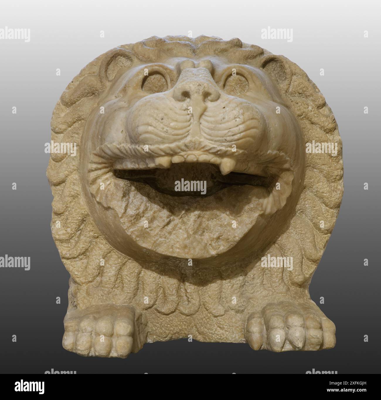 Head of a Lion. Phoenician/Punic 4th-3rd BC, alabaster. From Sant ...