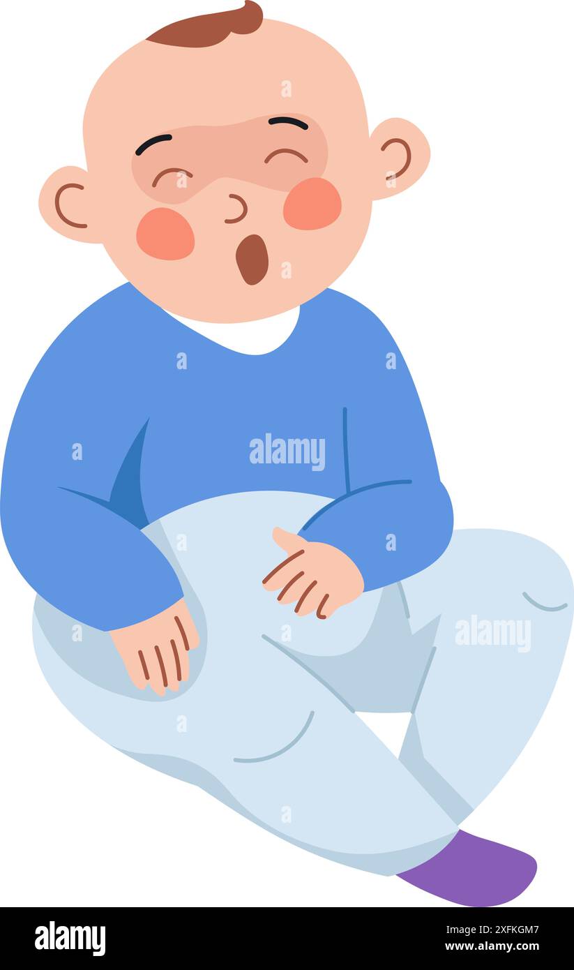 Newborn smiling baby in Stock Vector Images - Alamy