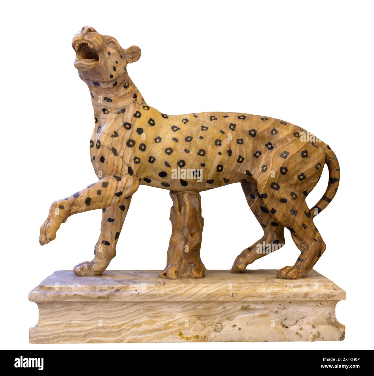 Ancient Roman Leopard statue. Isolated Stock Photo - Alamy