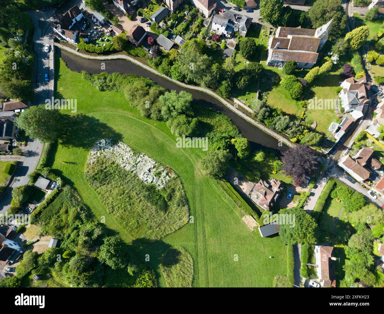 Aerial view east kent village hi-res stock photography and images - Alamy