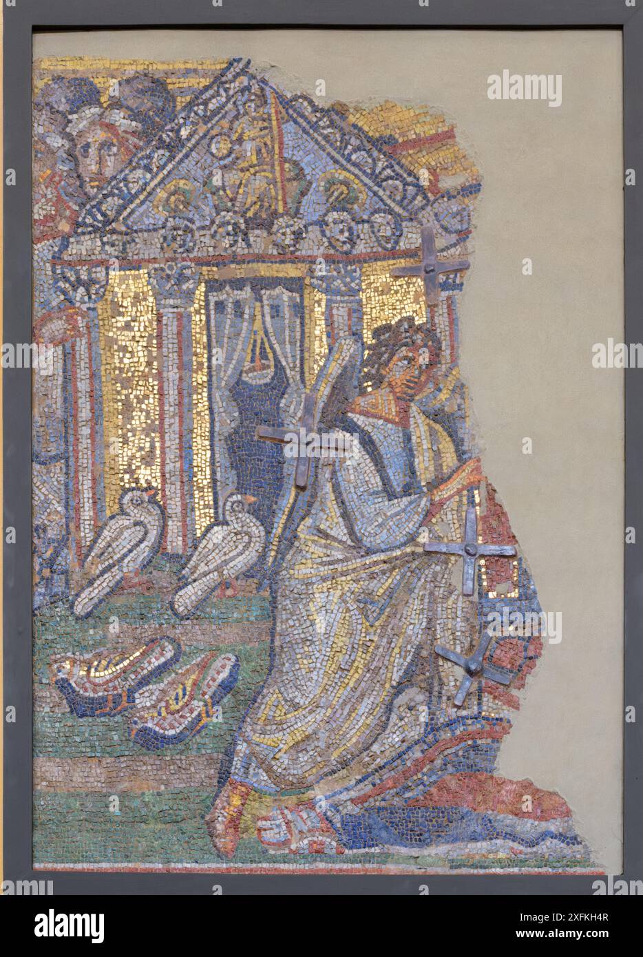 Early Christian Mosaic depicting a biblical scene Stock Photo - Alamy