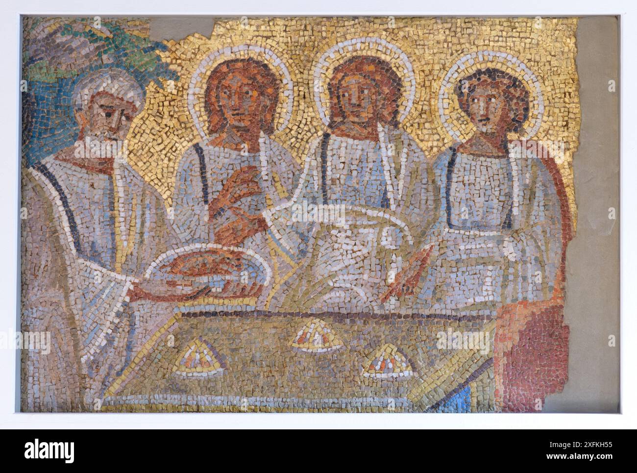 Hospitality of Abraham Mosaic from Santa Maria Maggiore, Rome Stock ...