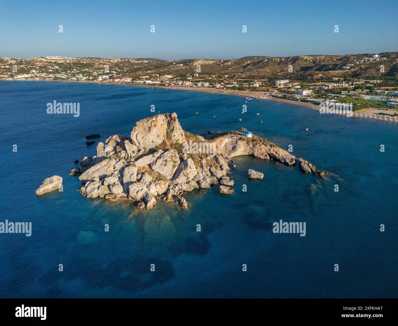 Aerial view of Kastri islet, Kos island, Greece Stock Photo - Alamy