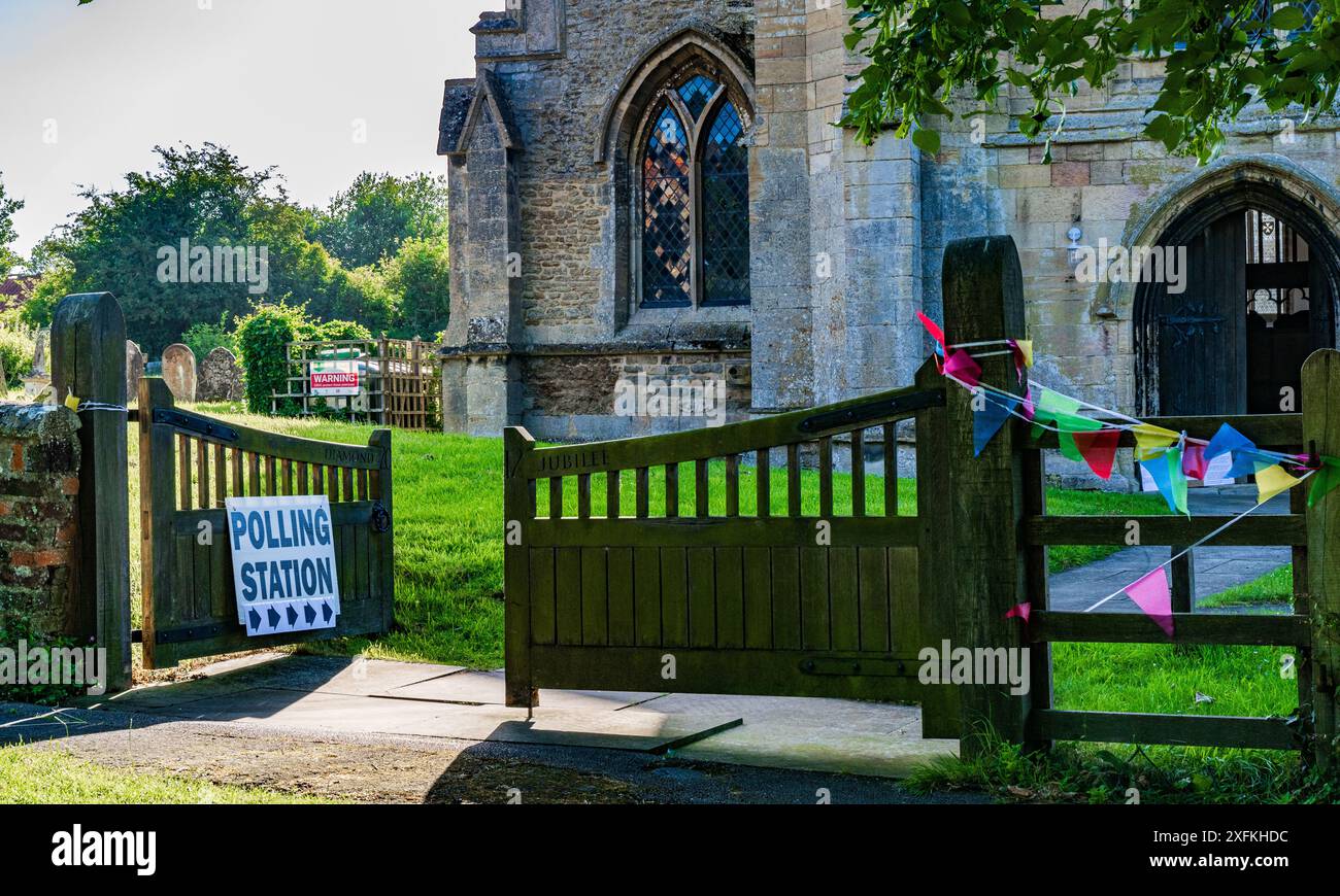Lincolnshire, UK. 4th July 2024. UK Parliamentary Elections – Rural ...