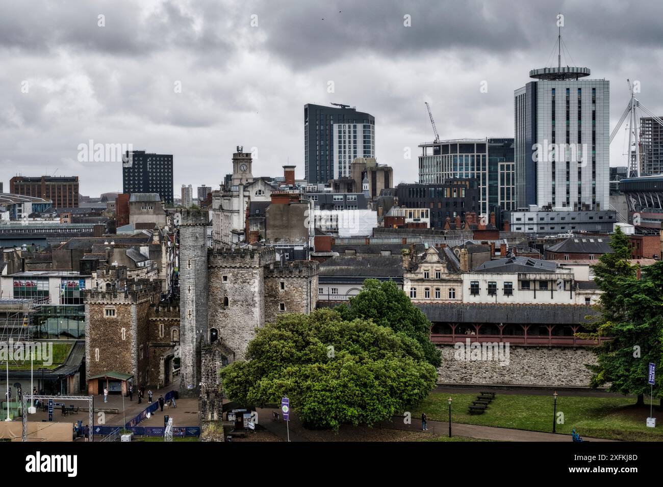 Castle of Cardiff, Cardiff, Wales, UK, United Kingdom Stock Photo - Alamy
