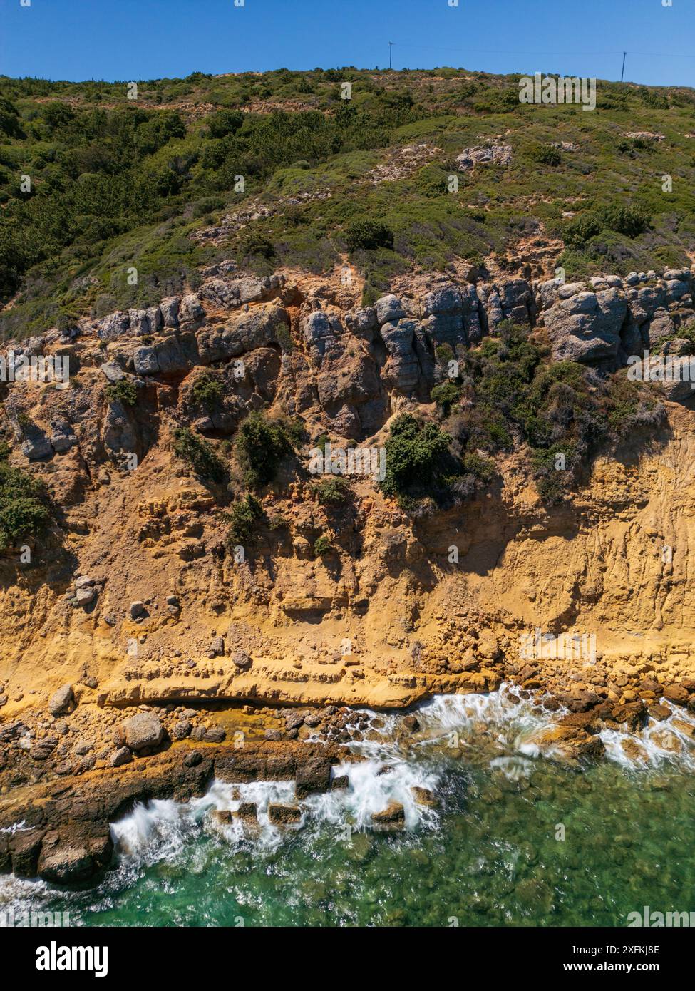 Aerial view of Limnionas beach, Kos island, Greece Stock Photo - Alamy