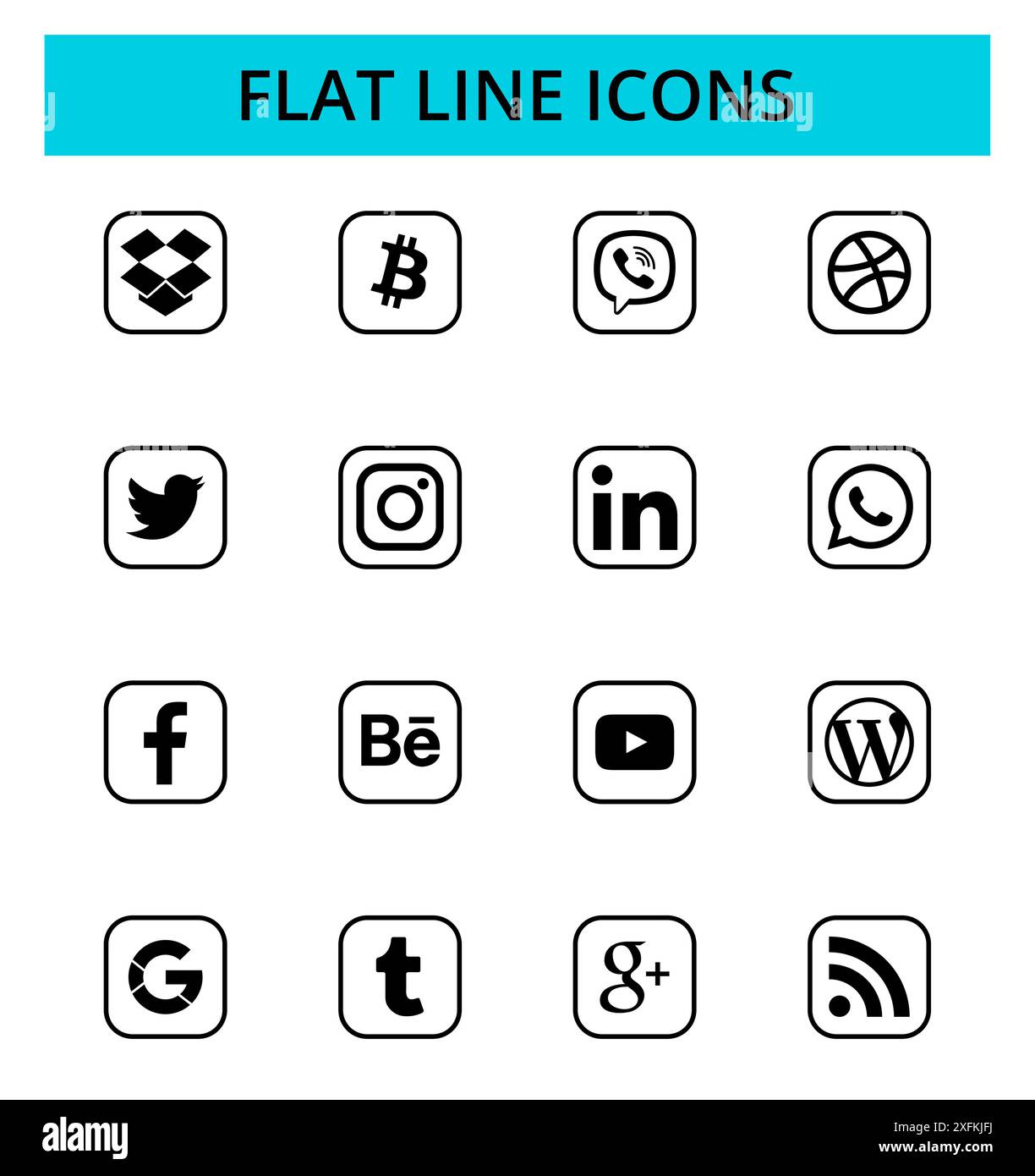 Facebook icon black Cut Out Stock Images & Pictures - Alamy