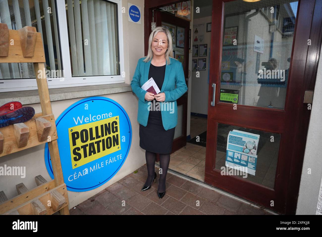 RETRANSMITTING polling card containing personal details blurred by PA ...