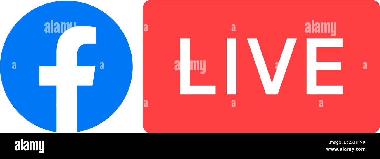 Facebook live logo Stock Vector Images - Alamy