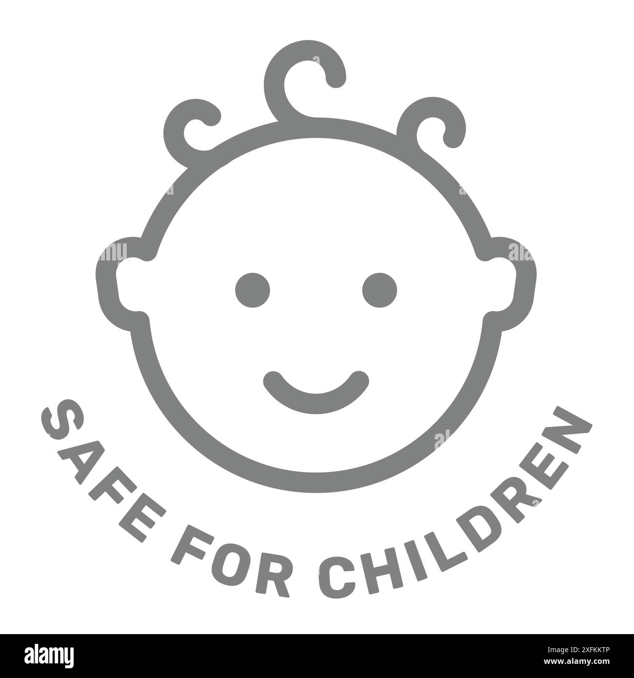 Product safe for children package stamp, safe for kids cosmetics and food label, vector Stock ...