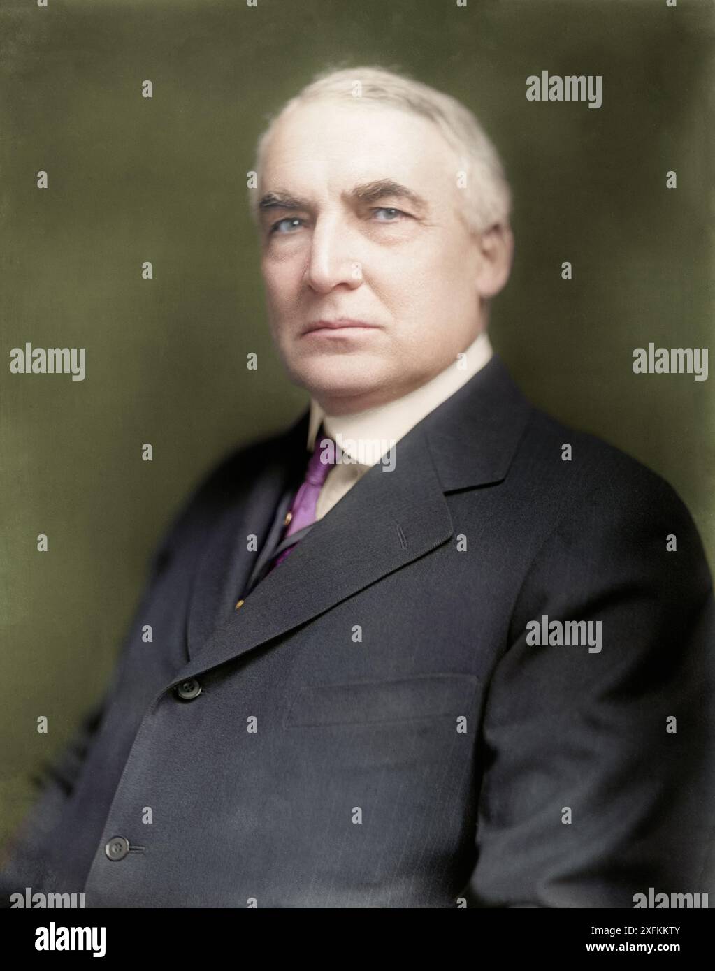 Portrait of Warren G. Harding. Cira 1920. Around 55 years old. By ...