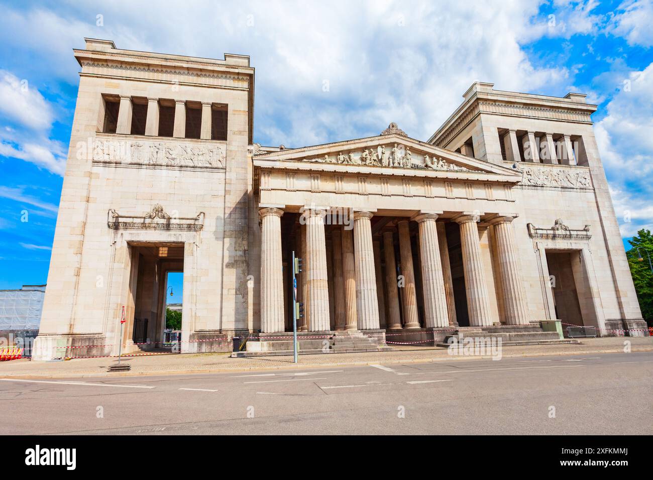 The Propylaea is a city gate at the west side of Konigsplatz street in ...