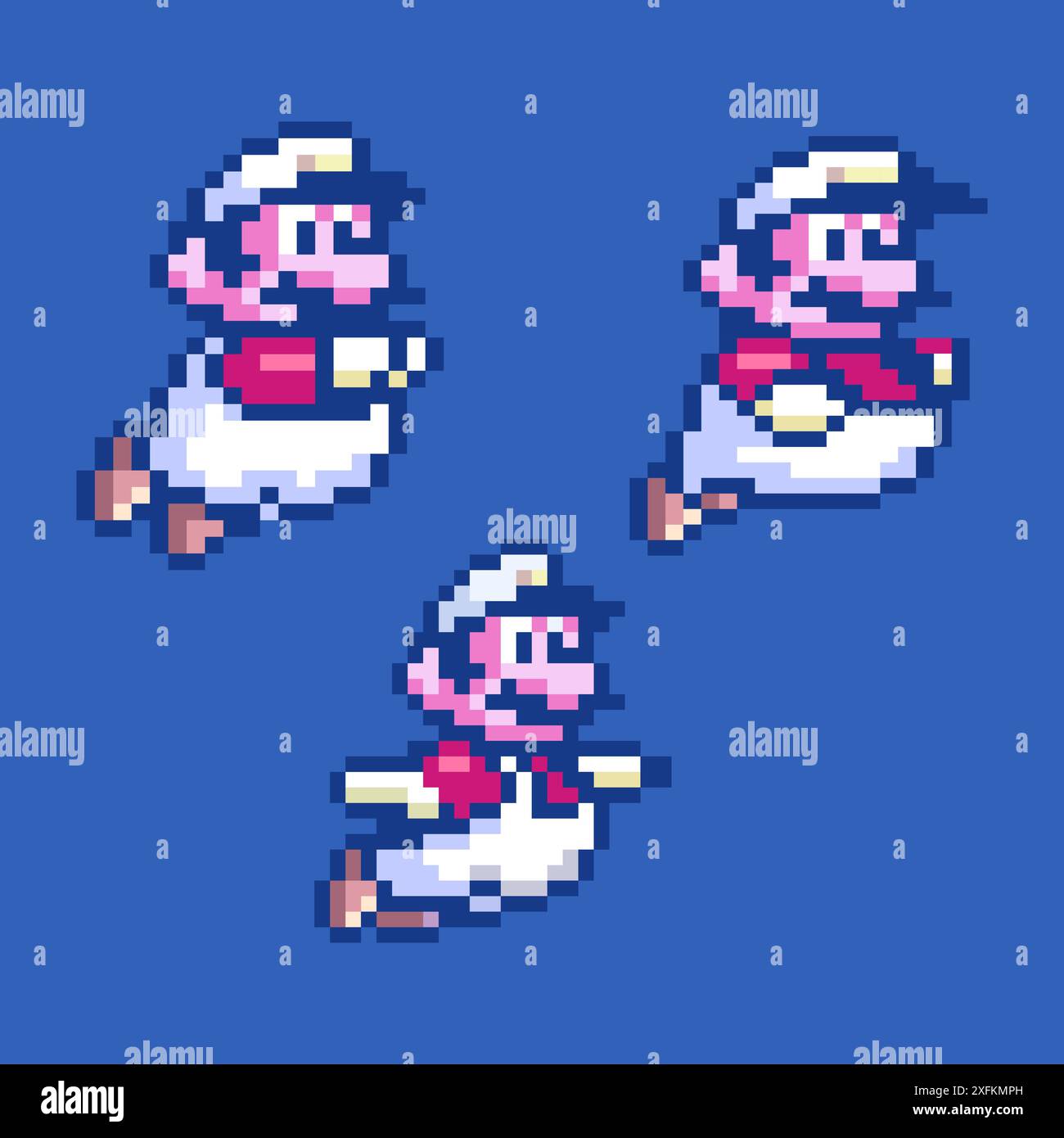 Kiev, Ukraine - September 09, 2021: Set of Mario swiming moves, art of ...