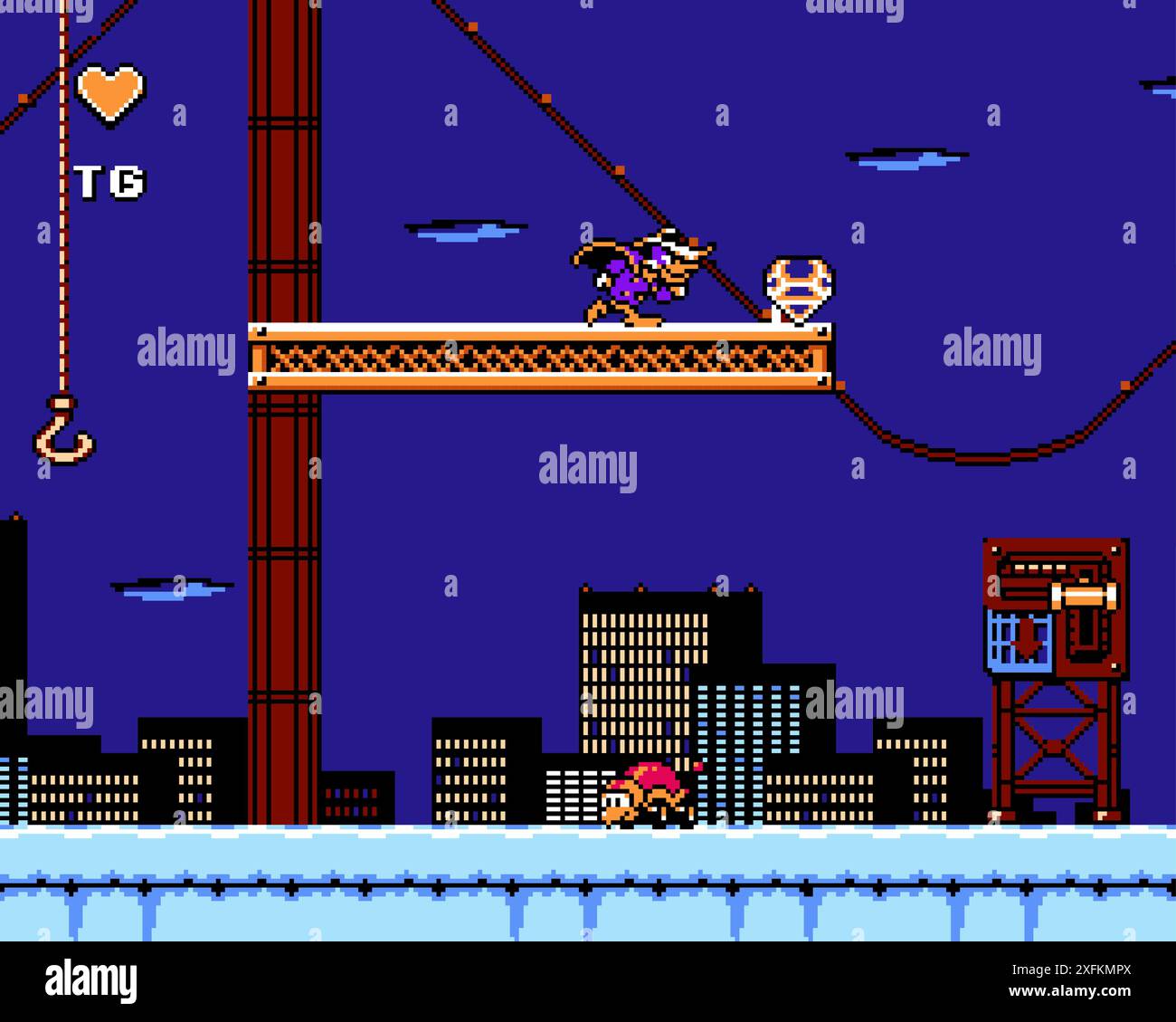 Kiev, Ukraine - December 06, 2021: Art of Darkwing Duck classic video ... Kiev, Ukraine - December 06, 2021: Art of Darkwing Duck classic video ...
