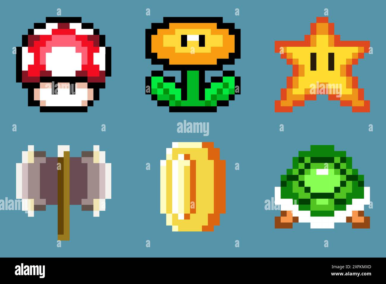 Pixel Mario Star