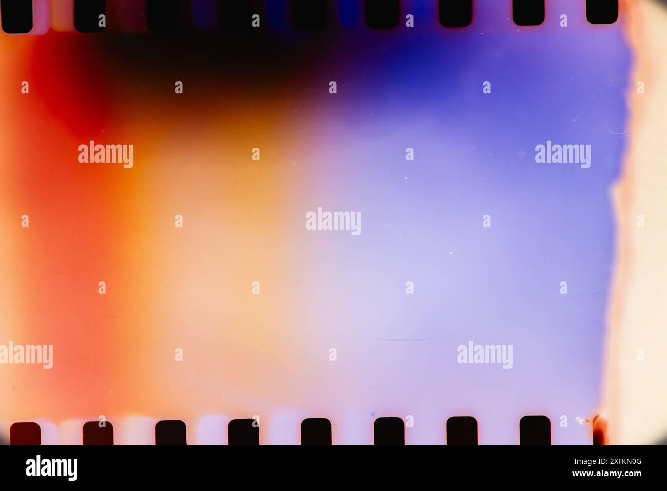 Old Colorful Empty Aged Vintage Retro Damaged Photo Frame 35mm. Photo ...