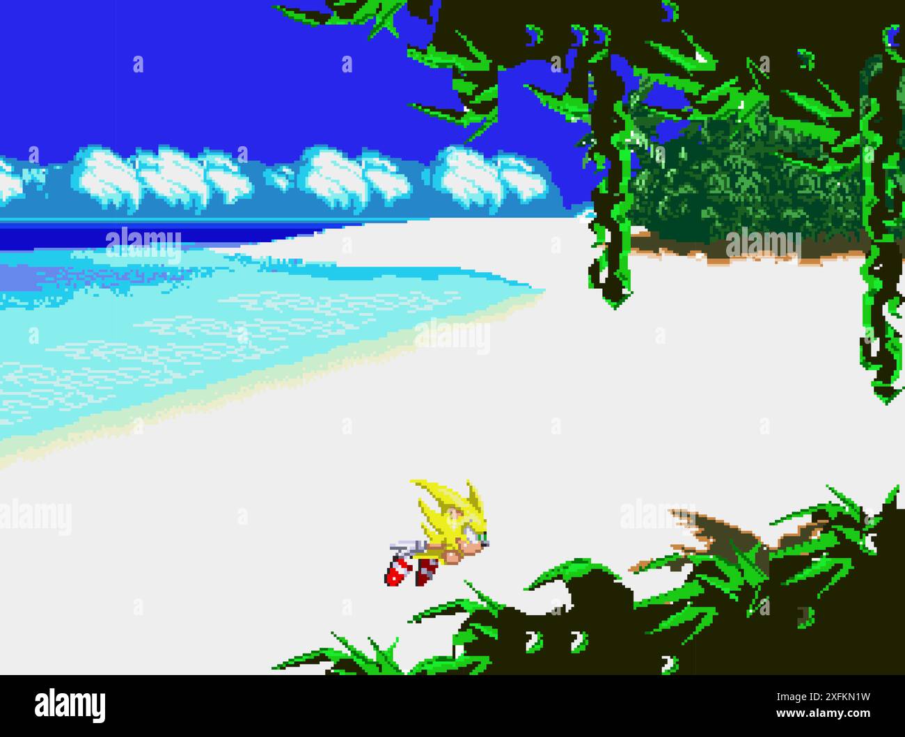 Kiev, Ukraine - January 21, 2021: Art of Sonic the Hedgehog 3 classic ...