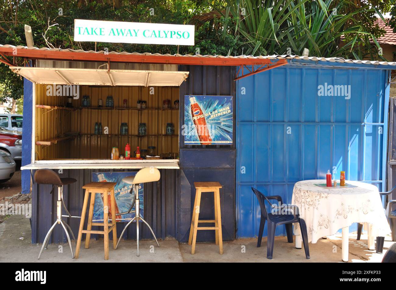 Small bar, Maputo, Mozambique - clean neat bar, selling soft drinks and ...